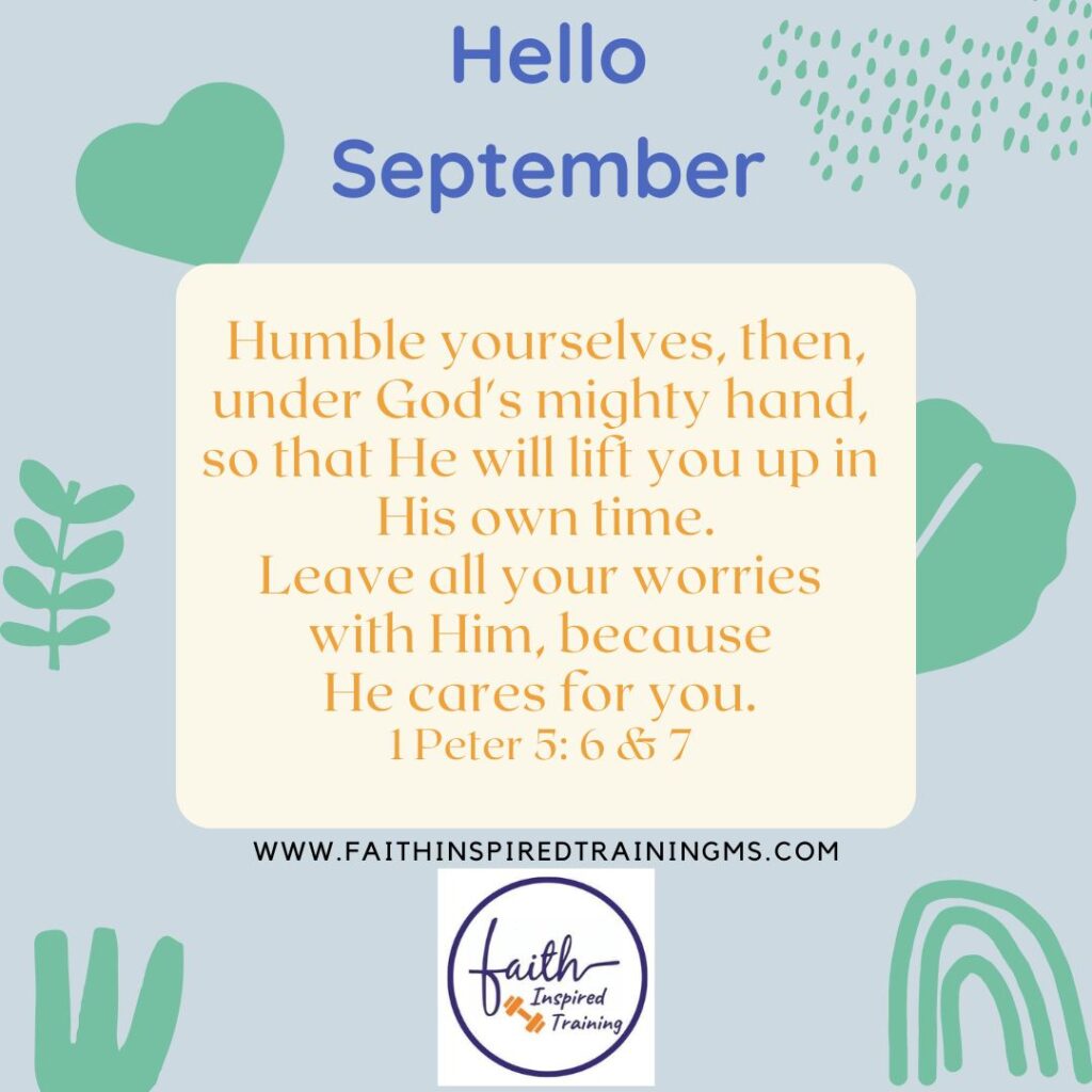 Humility | September Word of the Month - Faith Inspired Training